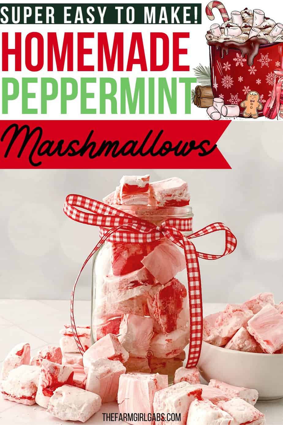 Peppermint Marshmallows - The Farm Girl Gabs®