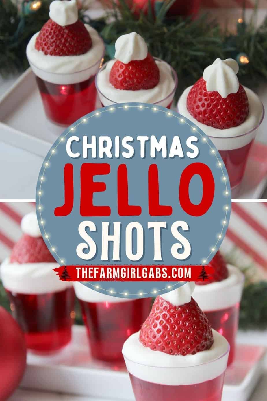 Santa Hat Jello Shots - The Farm Girl Gabs®