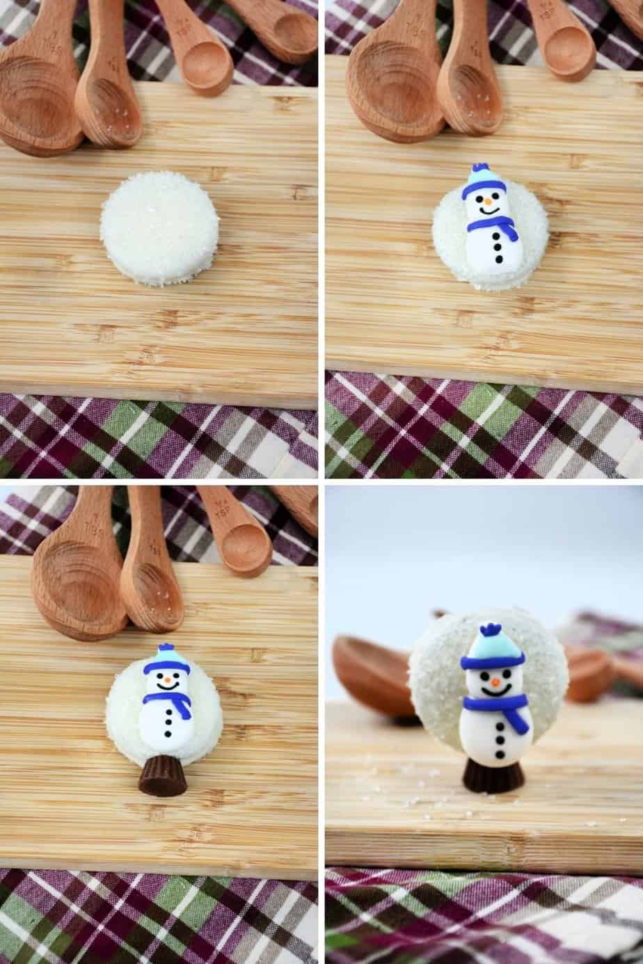 Snowman Snow Globe Cookies - The Farm Girl Gabs®