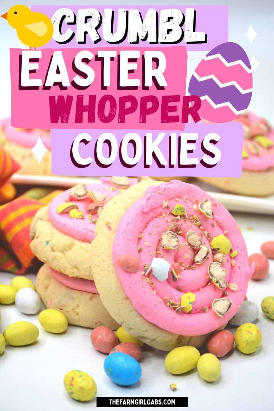 Copycat Crumbl Easter Whopper Cookies - The Farm Girl Gabs®