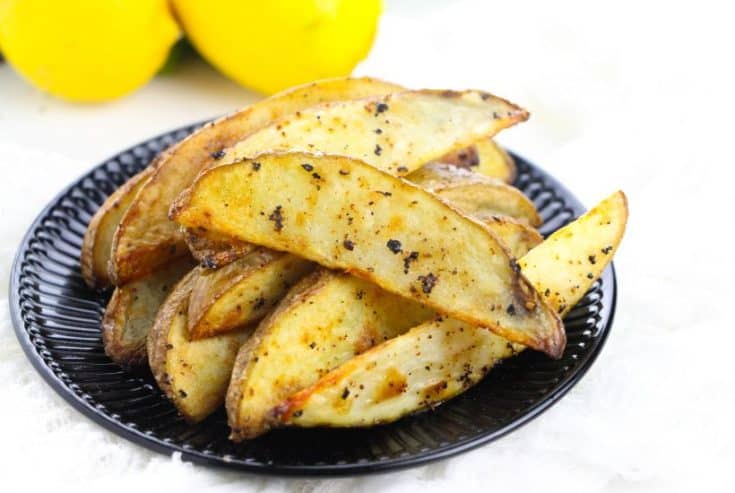 Lemon Pepper Potato Wedges - The Farm Girl Gabs®