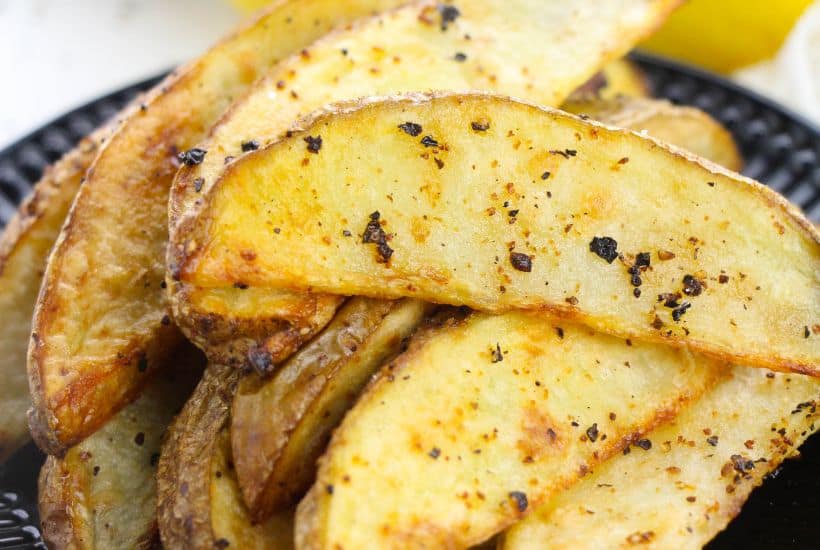 Lemon Pepper Potato Wedges - The Farm Girl Gabs®