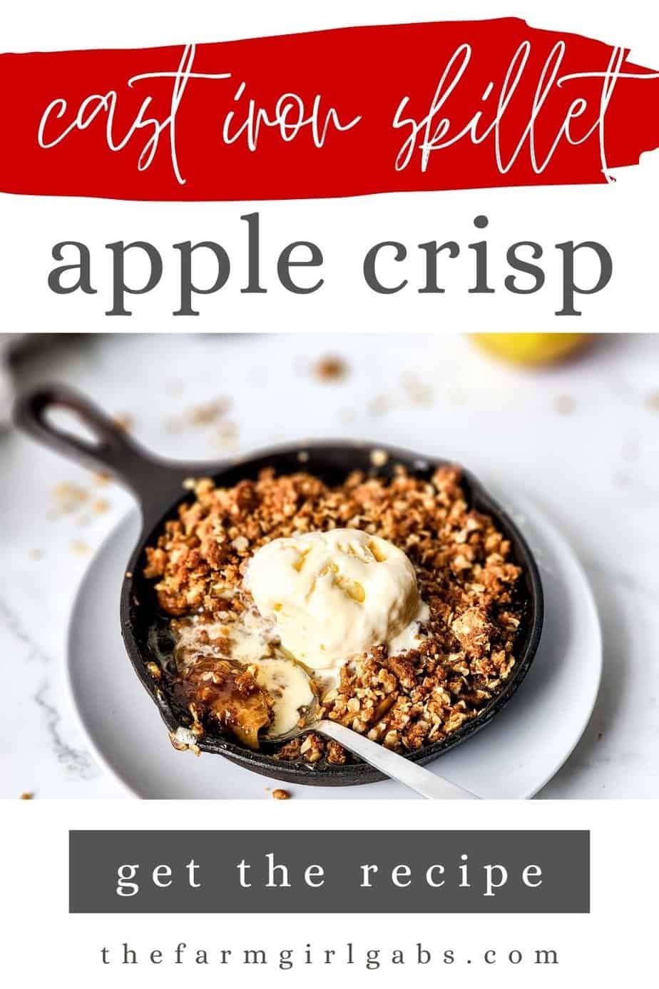 Cast Iron Apple Crisp - The Farm Girl Gabs®