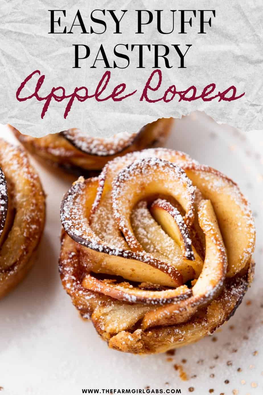 Puff Pastry Apple Roses - The Farm Girl Gabs®