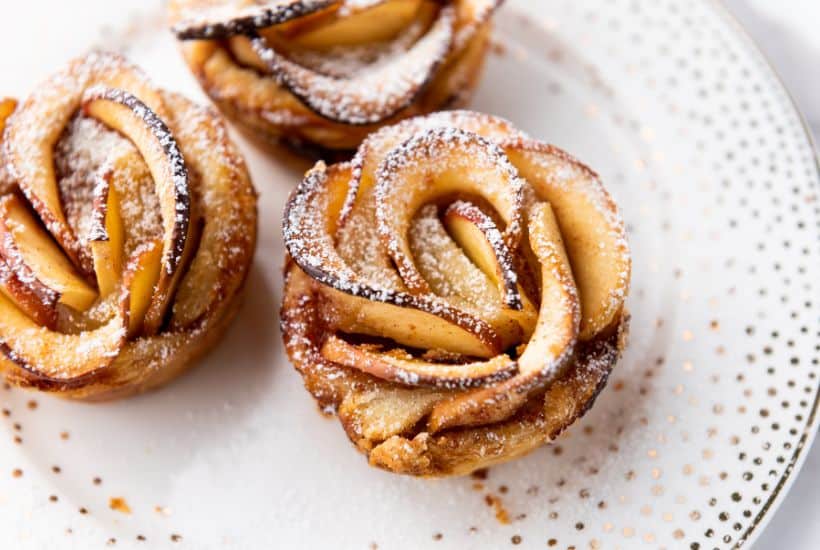 Puff Pastry Apple Roses - The Farm Girl Gabs®