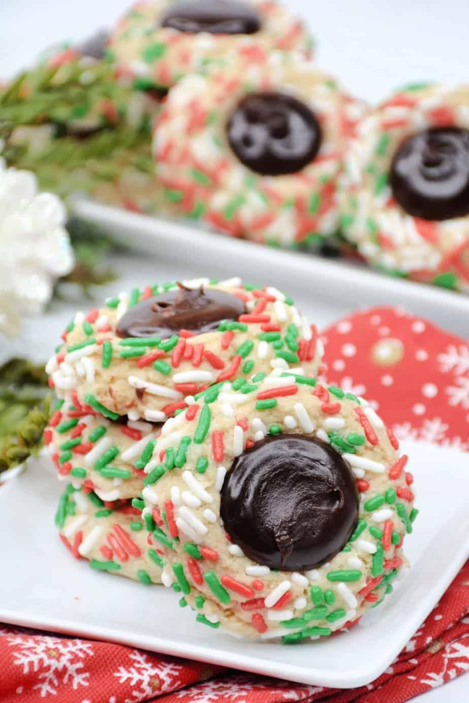 Holiday Thumbprint Cookies - The Farm Girl Gabs®