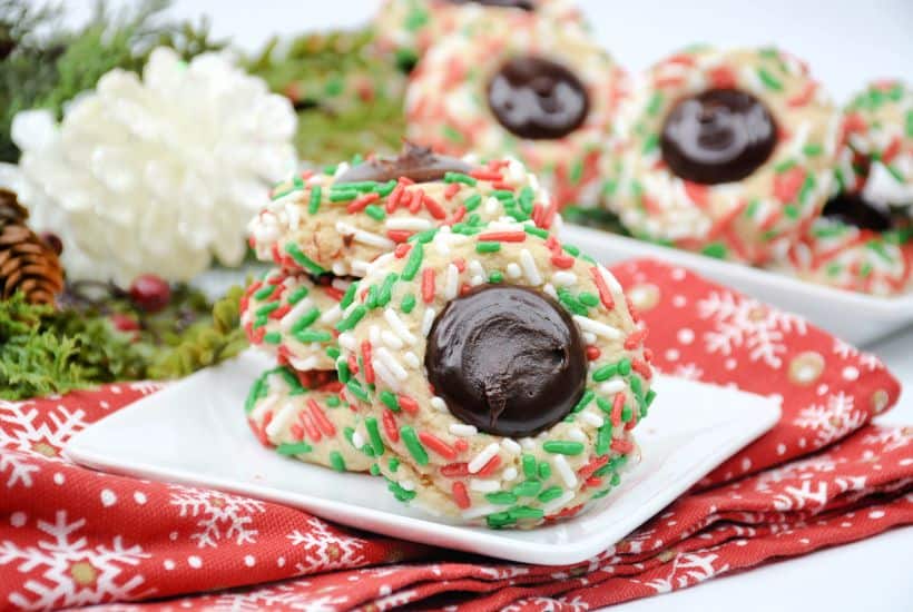 Holiday Thumbprint Cookies - The Farm Girl Gabs®