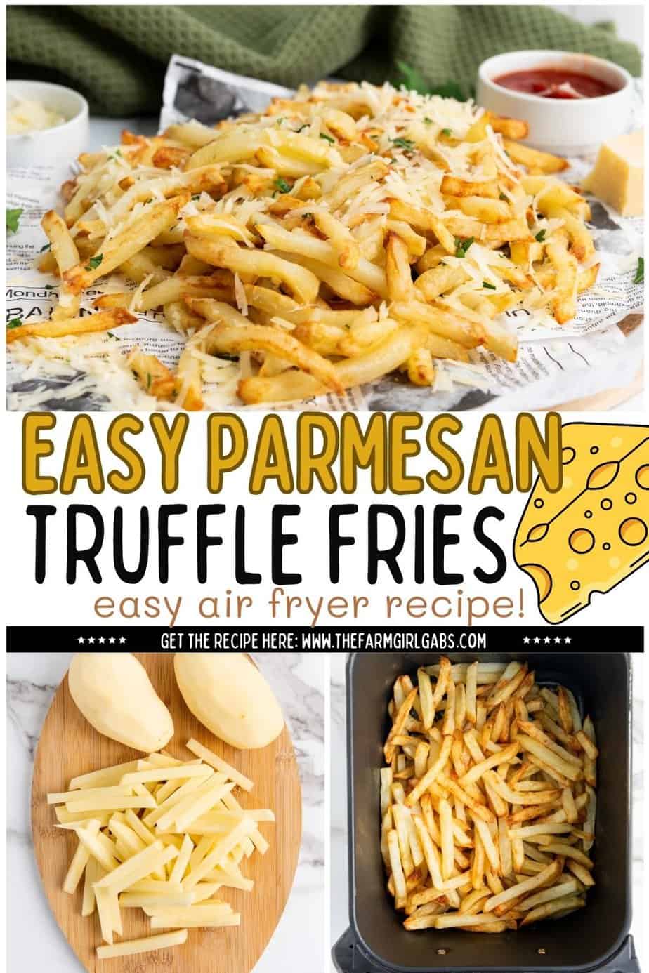 Air Fryer Parmesan Truffle Fries - The Farm Girl Gabs®
