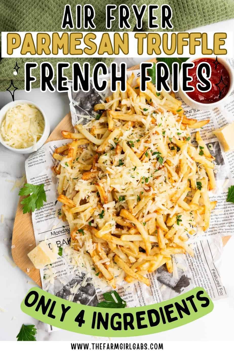 Air Fryer Parmesan Truffle Fries - The Farm Girl Gabs®