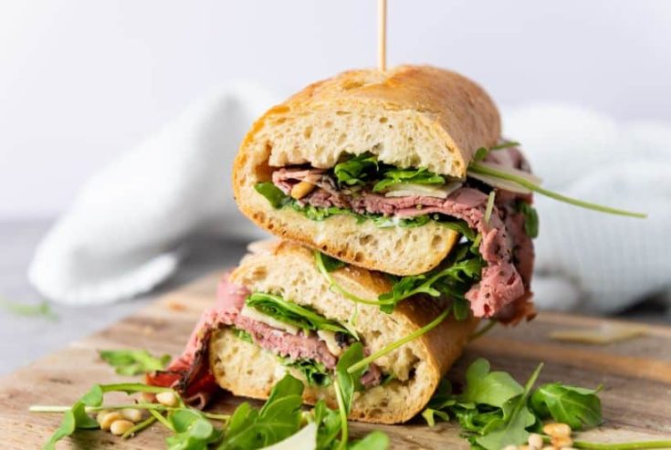 Roast Beef Sandwich with Truffle Mayo - The Farm Girl Gabs®