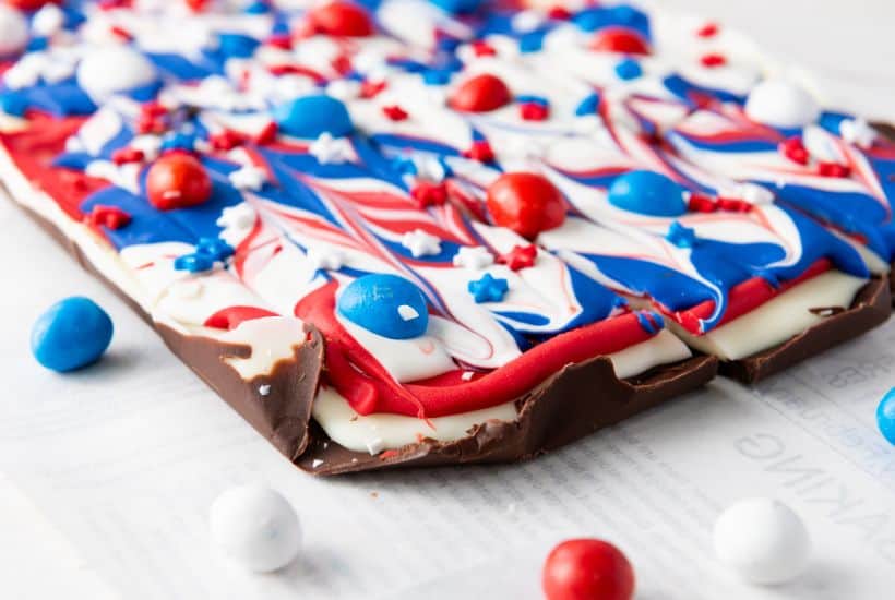 Red White and Blue Chocolate Bark - The Farm Girl Gabs®
