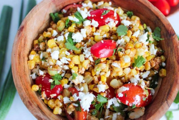 Charred Corn Salad Recipe - The Farm Girl Gabs®