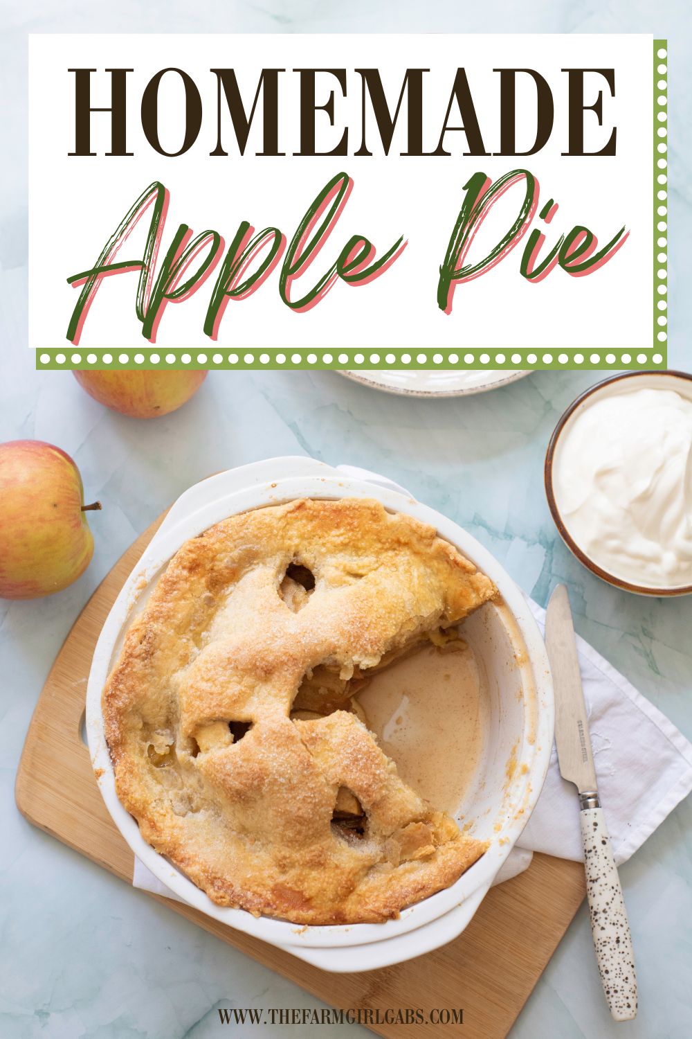 Best Double-Crust Macintosh Apple Pie - The Farm Girl Gabs®